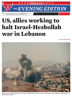 Sun Sentinel Evening Edition