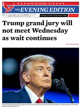 Baltimore Sun Evening Edition