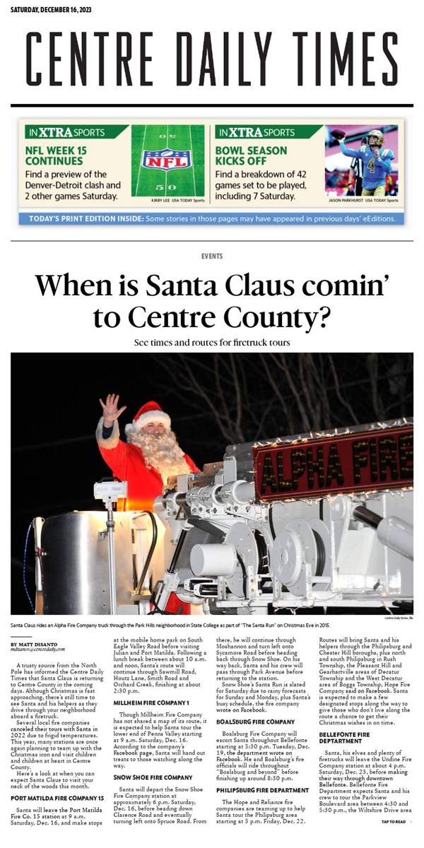 Centre Daily Times