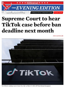Sun Sentinel Evening Edition